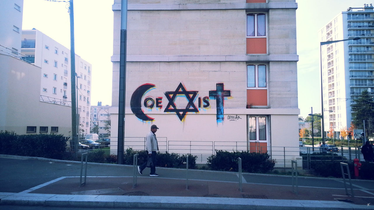 Coexist, la nouvelle oeuvre de Combo à Sarcelles | OUTSIDEZEBOX